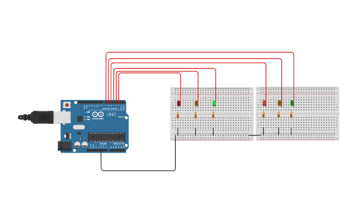 Circuit design Light - Tinkercad