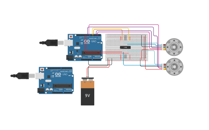 Circuit Design Encoder Motor Control Tinkercad