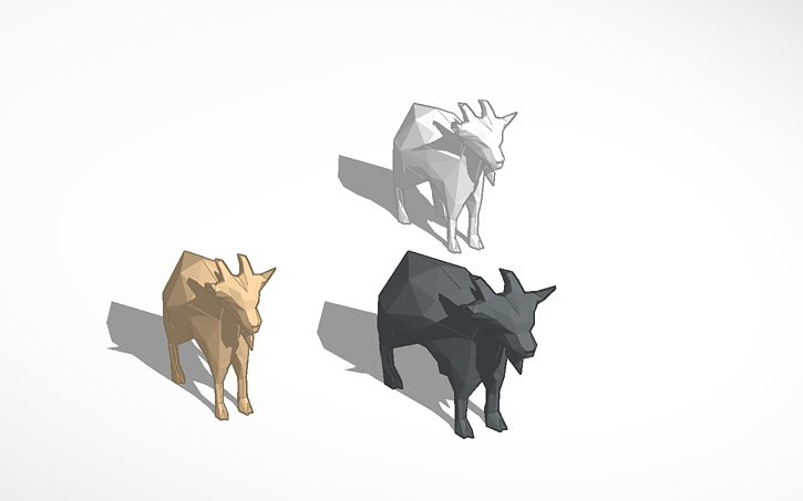 3D design goats - Tinkercad