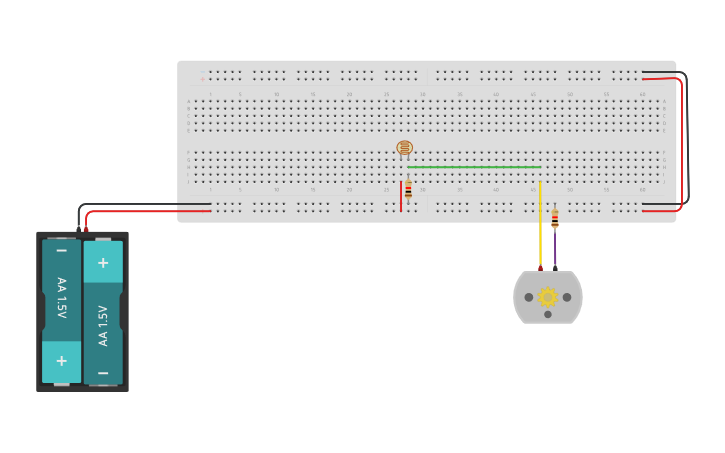 Circuit Design Fotoresistencia Tinkercad