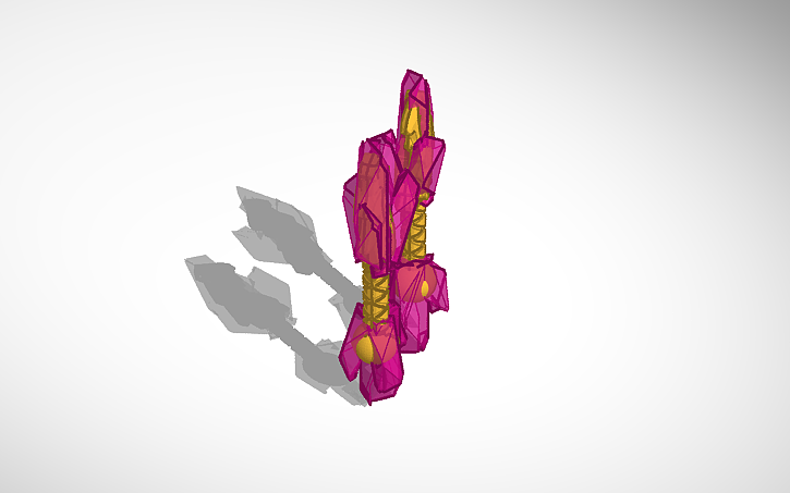 3D design Crystalized Nunchucks Of Lightning - Tinkercad