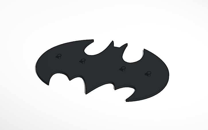 3D design Batman Key Holder - Tinkercad