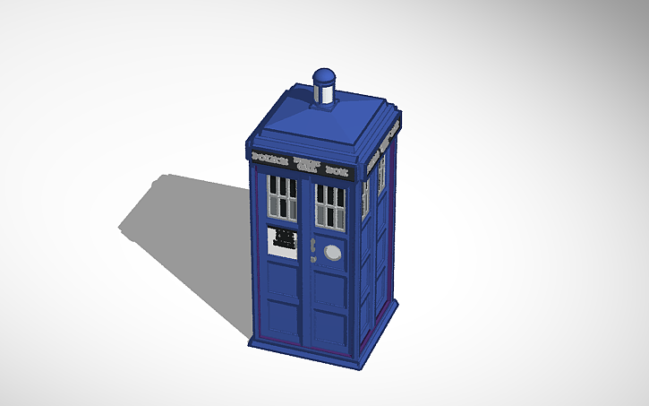 3D design Tardis - Tinkercad