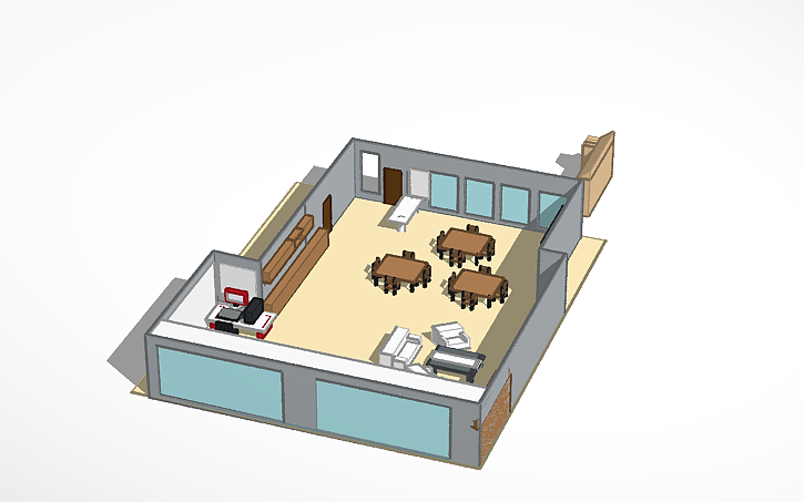 3D design study room - Tinkercad
