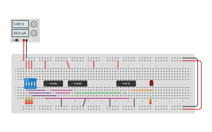 Circuit design Copy of practica 6 - Tinkercad