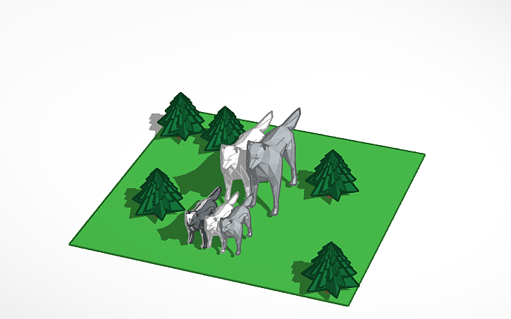 3D design Copy of wolf | Tinkercad