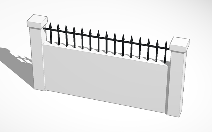 3D design Fence V2 - Tinkercad