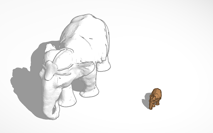 3D design Elephant - Tinkercad
