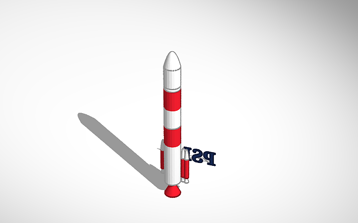 3D design PSLV OUTLINE DESIGNING | Tinkercad