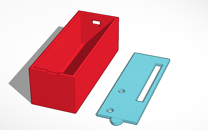 3D design Geiger Counter Box - Tinkercad