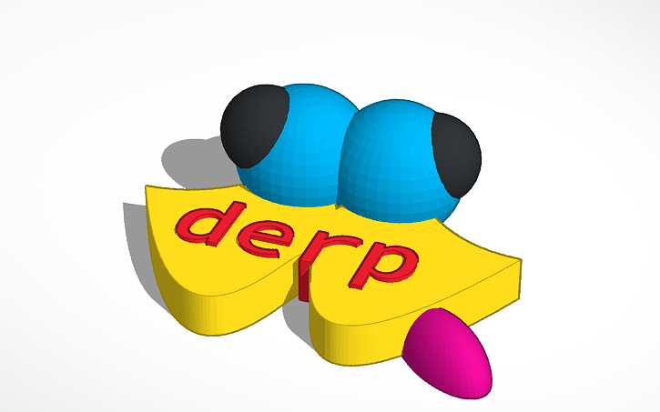 3D design derperdy derp derp face | Tinkercad