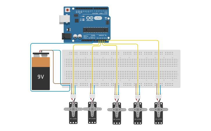 Circuit design Micro Servo Circuit - Tinkercad