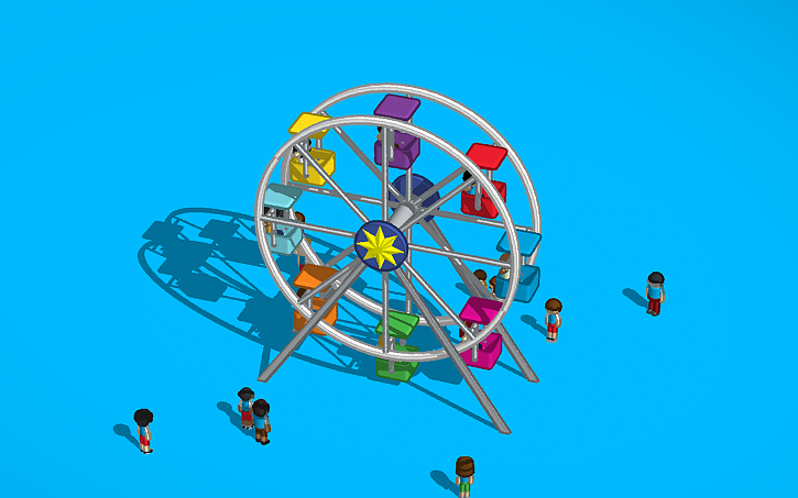 3d Design Ferris Wheel Sim Lab Tinkercad