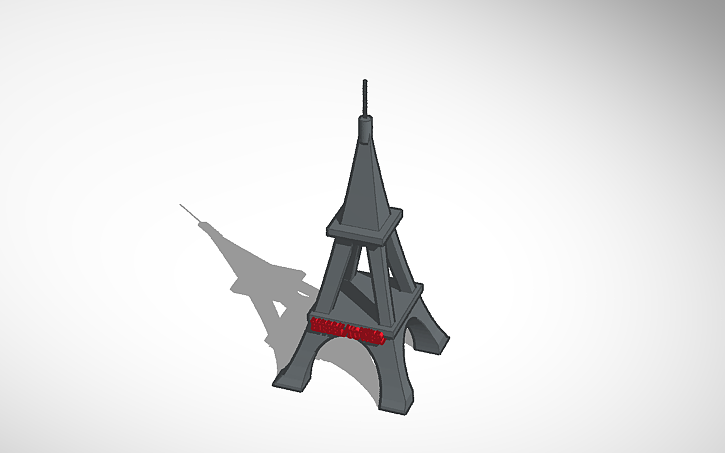 3d Design Eiffel Tower Elijah Acosta Tinkercad