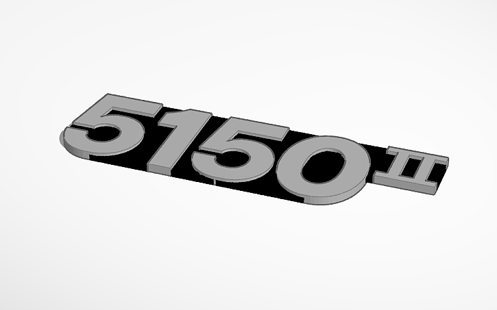 3D design 5150 II Amp Badge - Tinkercad