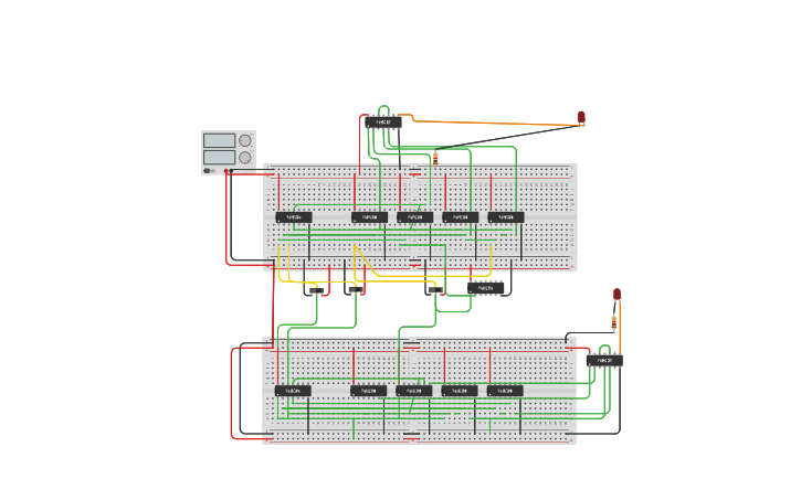 Circuit design FULL ADDER USING 2 4:1 MUX | Tinkercad