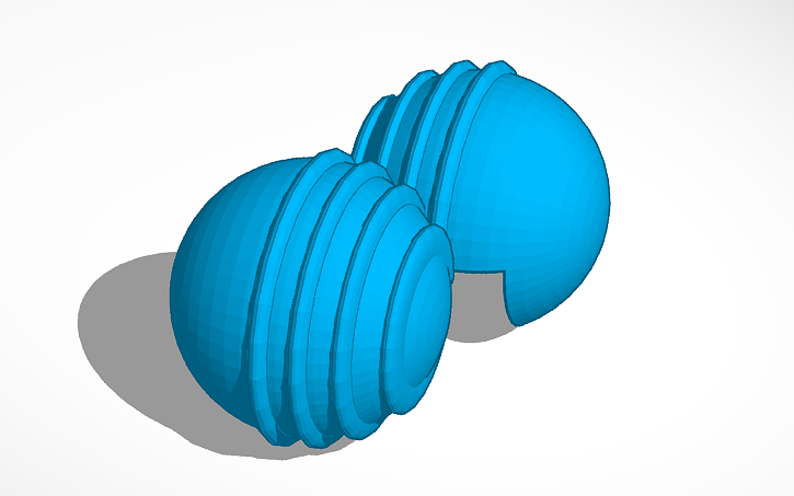 3D design 7 Ridged Sphere | Tinkercad