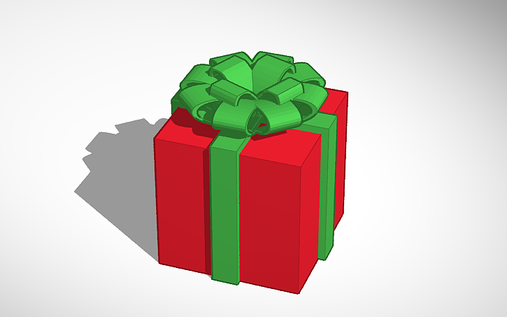 3D design Christmas Present - Tinkercad