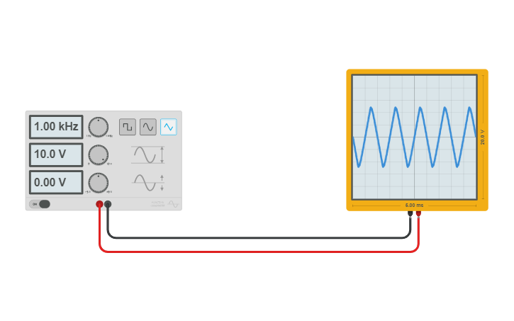 Circuit design Function Generator and DSO - Tinkercad
