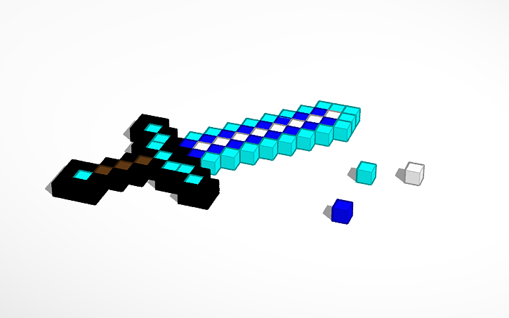 3D design Diamond Sword - Tinkercad
