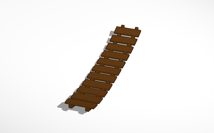 3D design Rope Bridge - Tinkercad