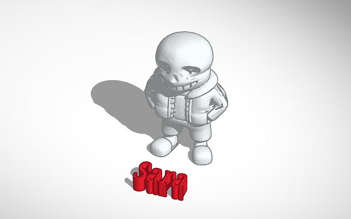 3D design Sans - Tinkercad