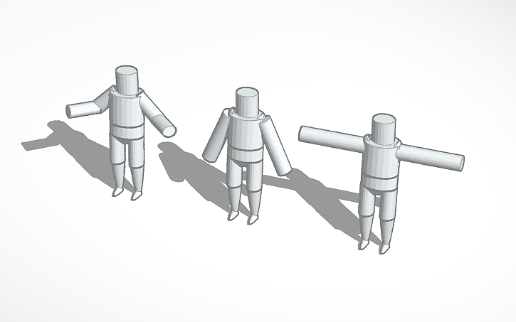 3D design Basic Human Shape - Tinkercad