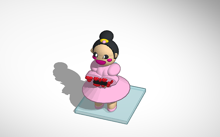 3D design Cute princess!!Doll | Tinkercad