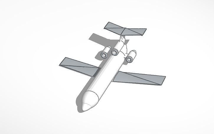 3D design Boeing 727-21 - Tinkercad