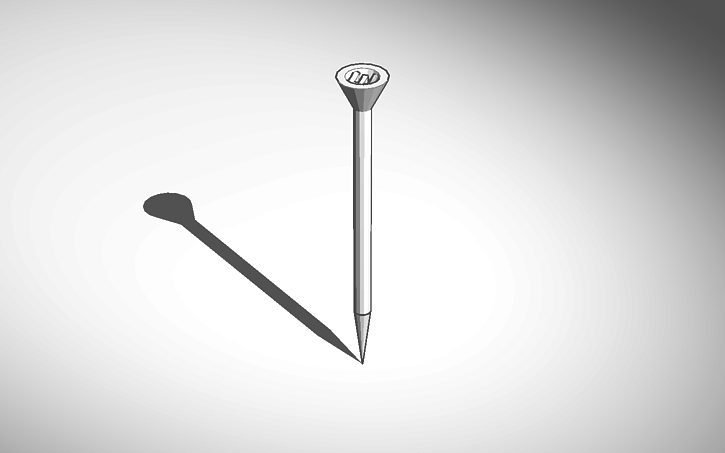 3D design Golf Ball Tee - Tinkercad