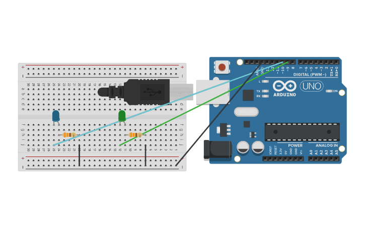 Circuit design 21c_Timer Interrupts - Tinkercad
