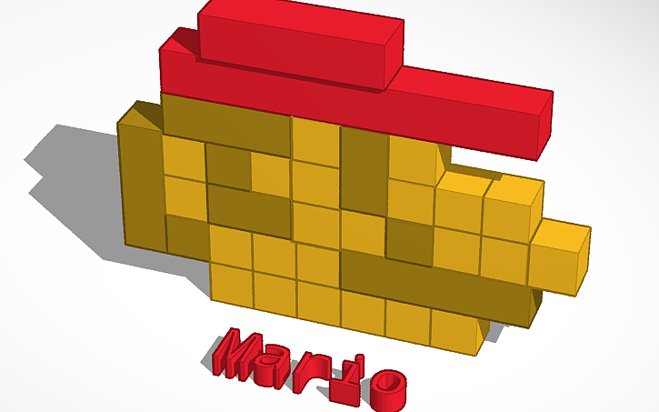 3D design Mario - Tinkercad
