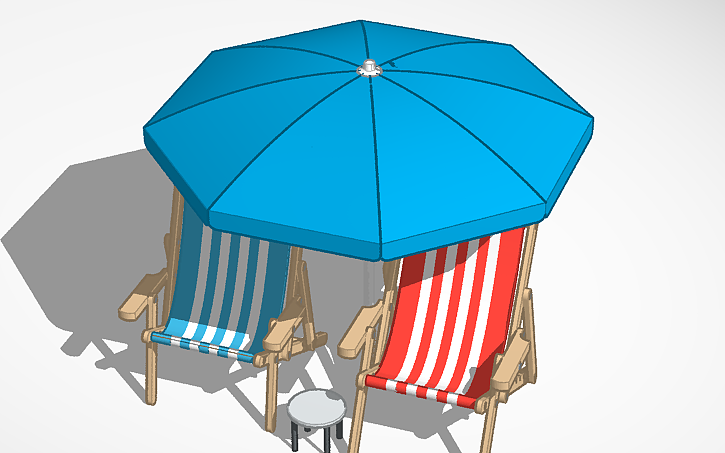 3D design •Beach• - Tinkercad
