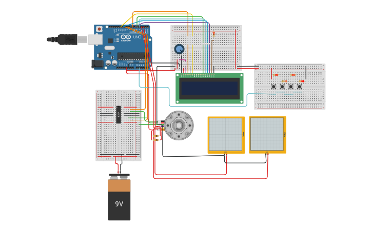Circuit design PID - Arduino - Tinkercad