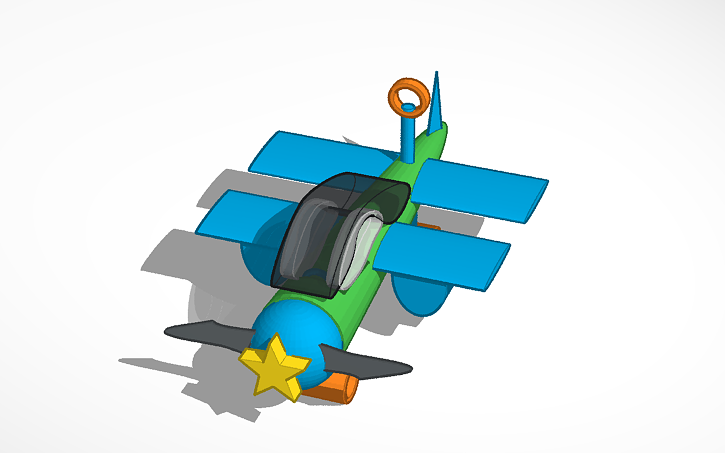 3D design Nerf gun plane | Tinkercad