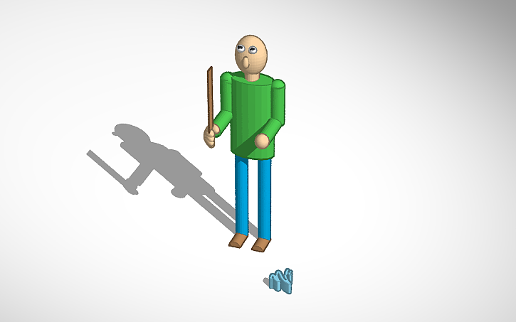 3D design Pro Baldi Design - Tinkercad