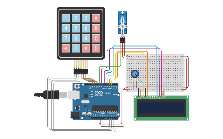 Circuit design Copy of Combination Lock 45 | Tinkercad