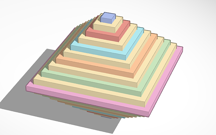 3D design Upper and lower pyramids（上下ピラミッド） - Tinkercad