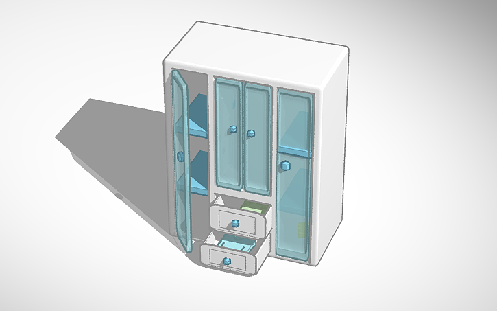 3D design Gardolap/Wardrobe - Tinkercad
