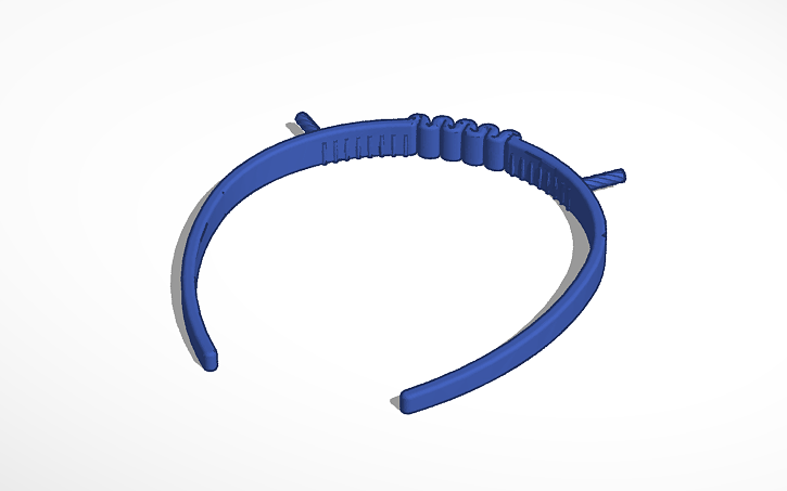 3D design headband base - Tinkercad