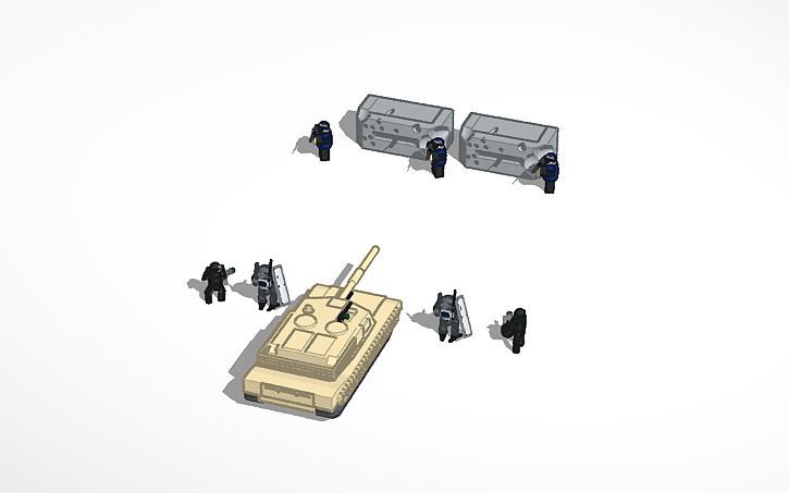 3D design ARMY ATTACK - Tinkercad