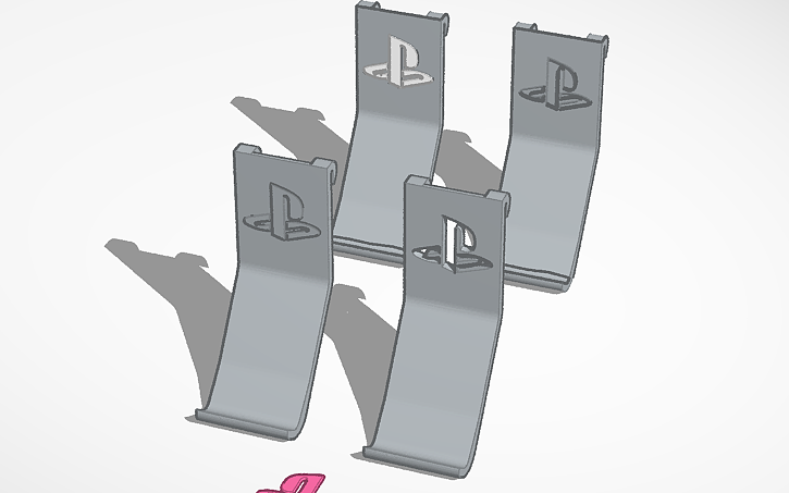 3D design Soporte mando PS5 - Tinkercad