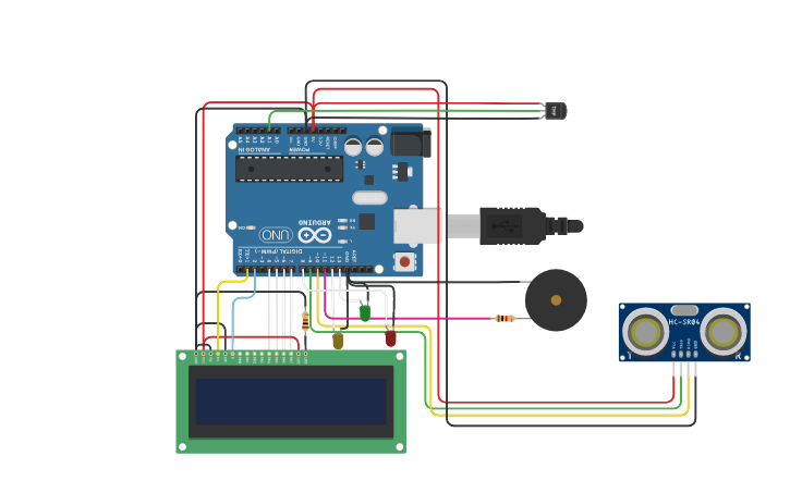 Circuit design COVID 19 | Tinkercad