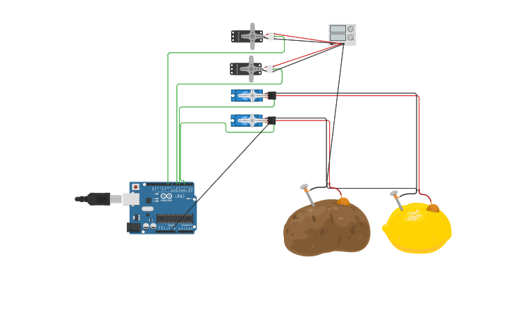 Circuit design Sistemas Embarcados - Controles PWM | Tinkercad
