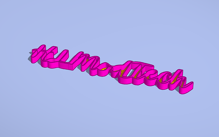 3D design LED Sign Tutorial SVG Canva Wizardry - Tinkercad