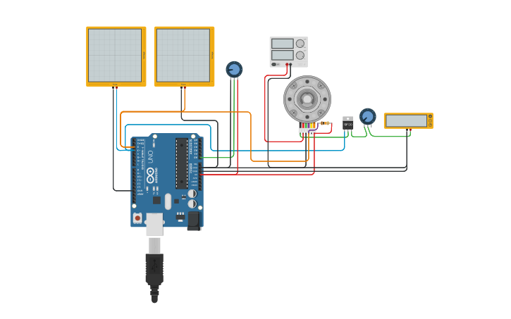 Circuit design DC Motor PID Controller using Speed - Tinkercad