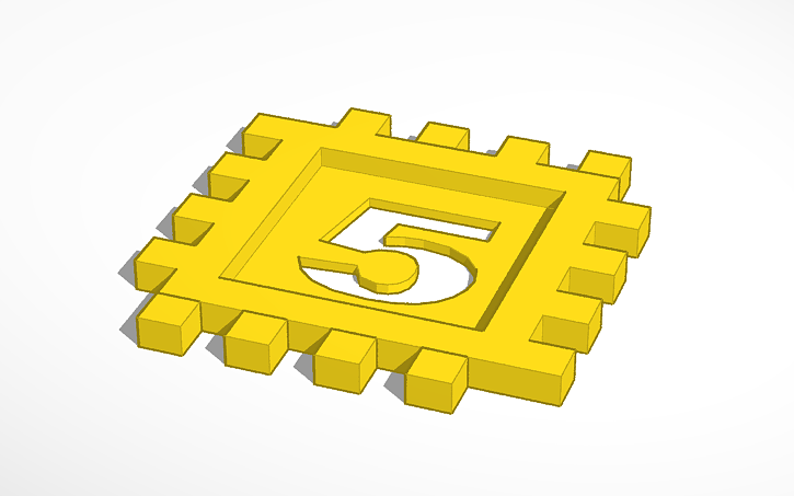 3D design Copy of 3D puzzle piece 7 | Tinkercad