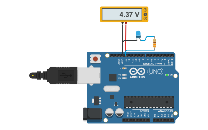 Circuit design Temporizador | Tinkercad