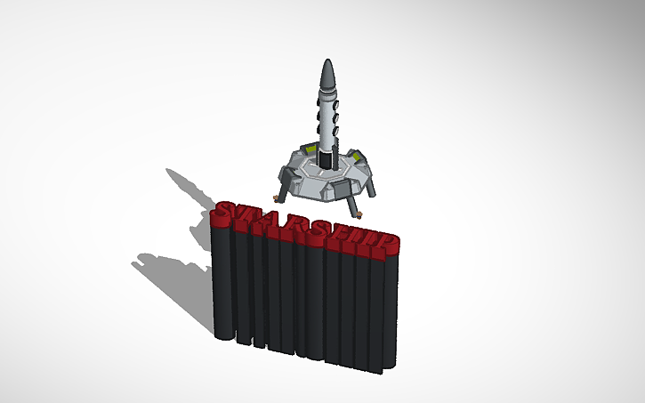 3D design SpaceX Starship Rocket (Alis) - Tinkercad