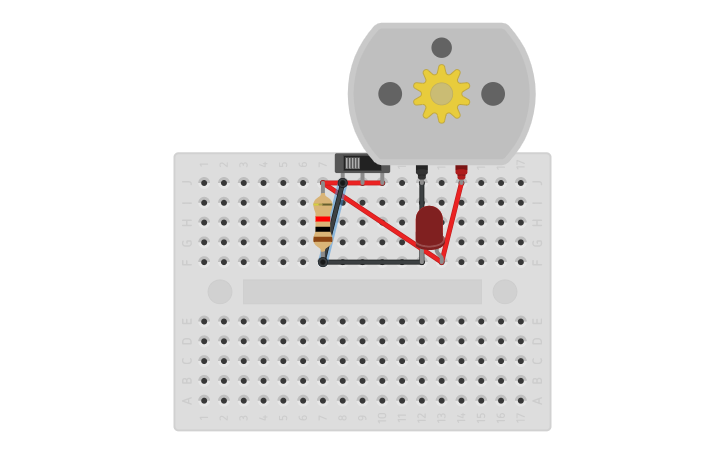 Circuit design Circuit testboard 1 - Tinkercad